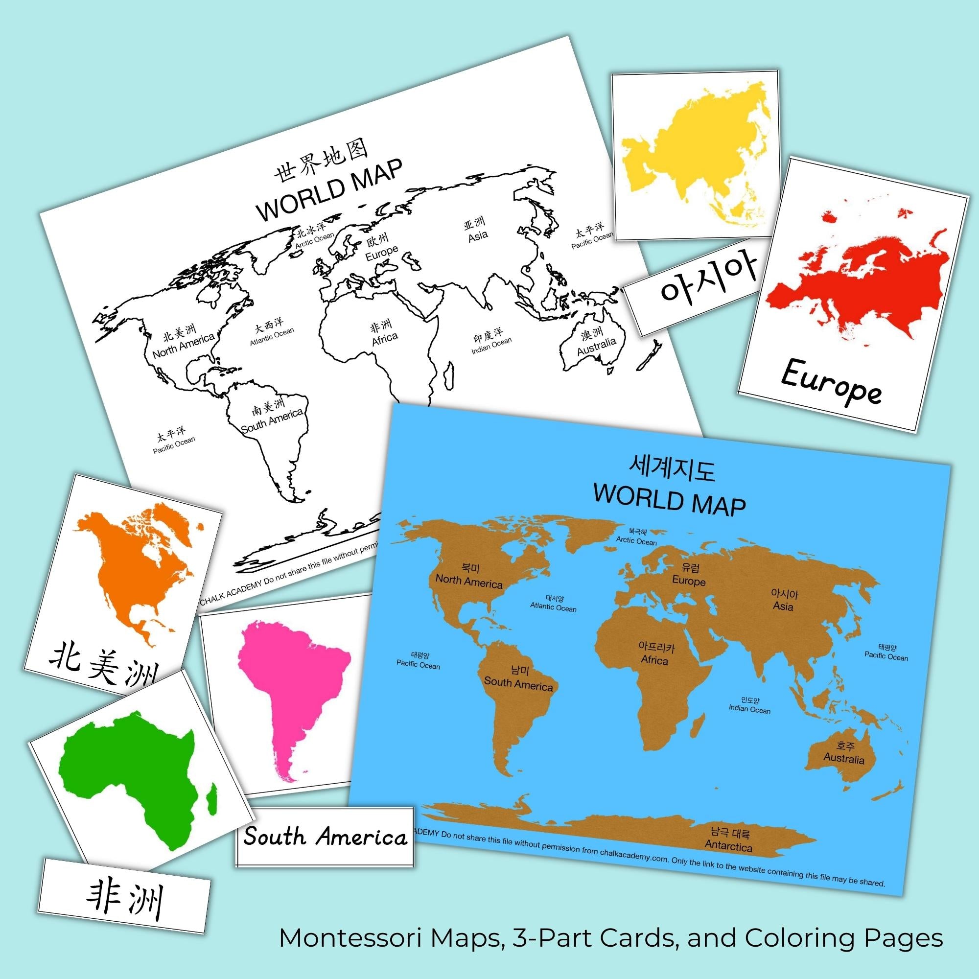 Printable Montessori Geography Activities for Kids – Chalk Academy