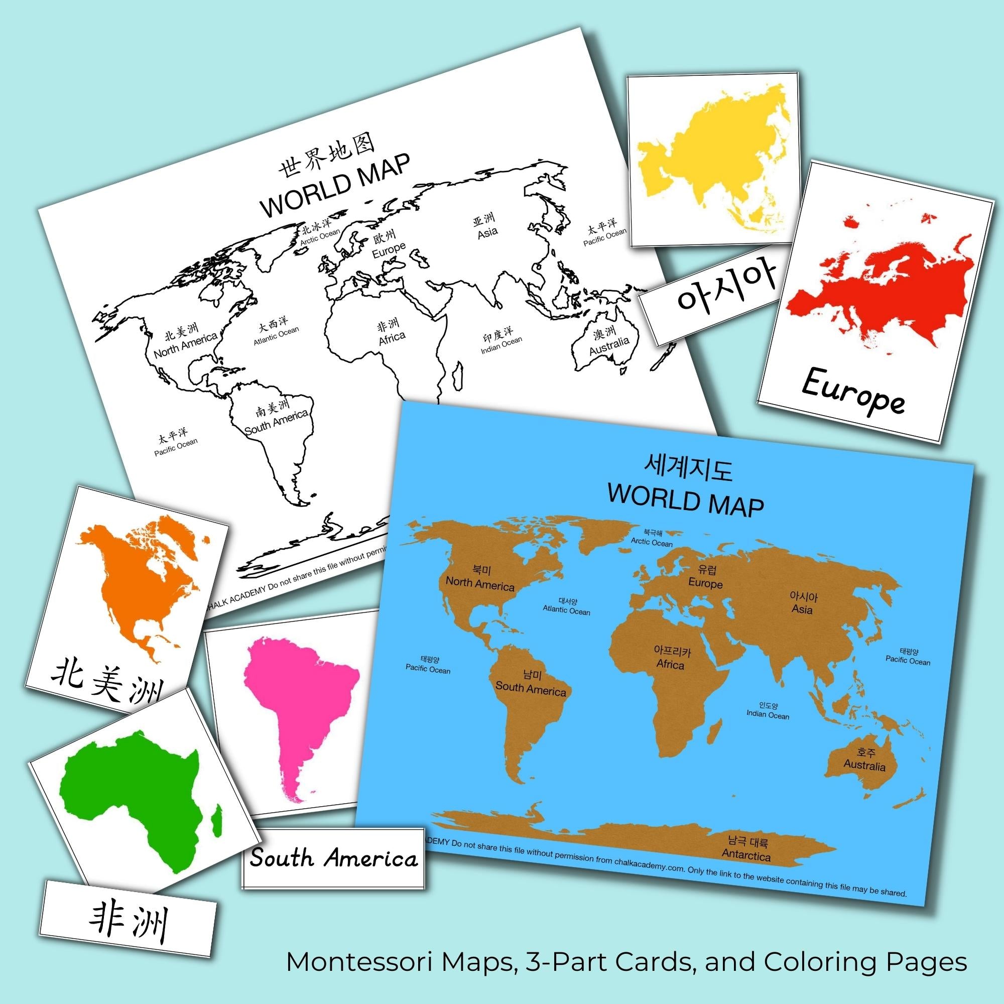 Printable Montessori Geography Activities for Kids – Chalk Academy